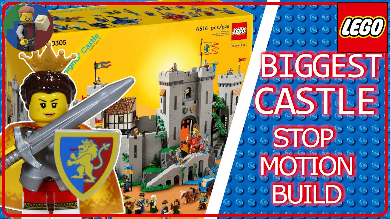 I Built Lego's Largest Castle Completely in Stop Motion! - Lion Knights ...