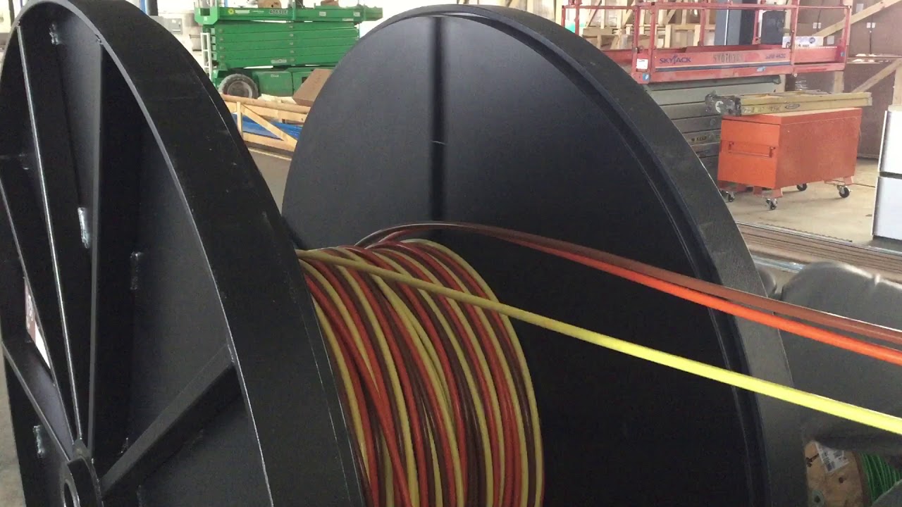 Southwire SimPull Reel in action - YouTube