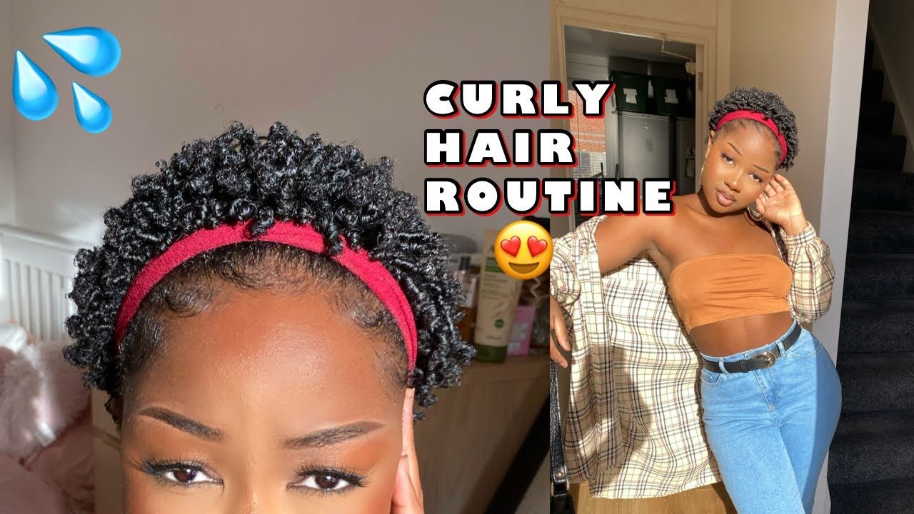 The EASIEST WASH N GO!! 4C hair routine for short hair #CURLS4DAYS ...