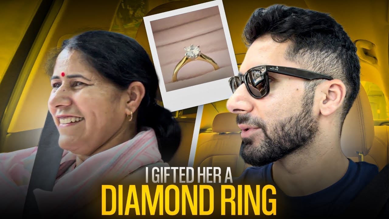 MOM CAME TO MUMBAI | HER FIRST DIAMOND RING - YouTube