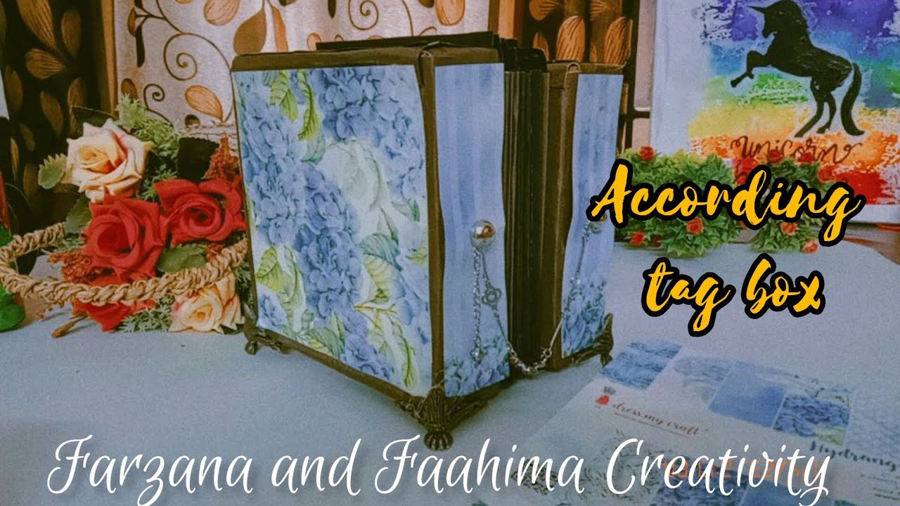 How to make an According Tag Box// easy gift ideas for your loved ones💫 ...