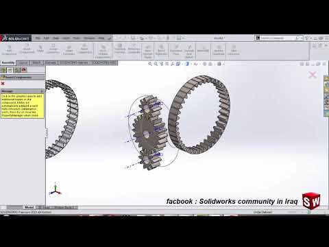 how to make planetary gear with solidworks - YouTube