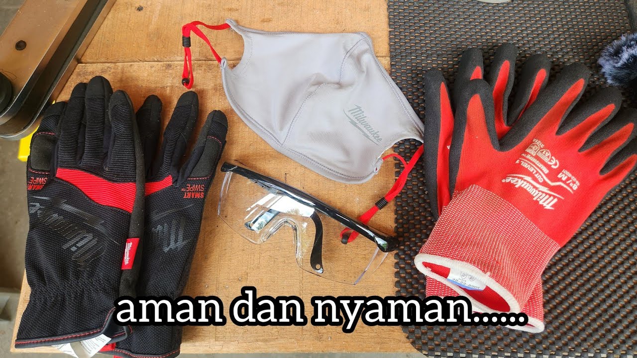 APD keren... || sarung tangan dan masket milwaukee, sarung tangan ...