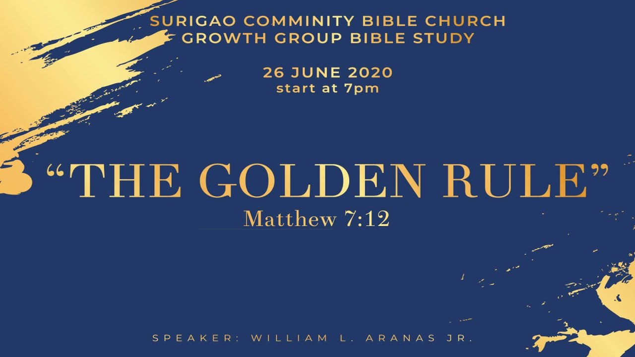 The Golden Rule | Matthew 7:12 - YouTube