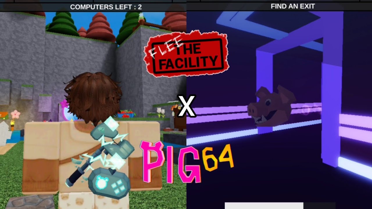 Flee The Facility Labirinto da Quest Pig 64 (Pegando o Novo Set Secreto ...