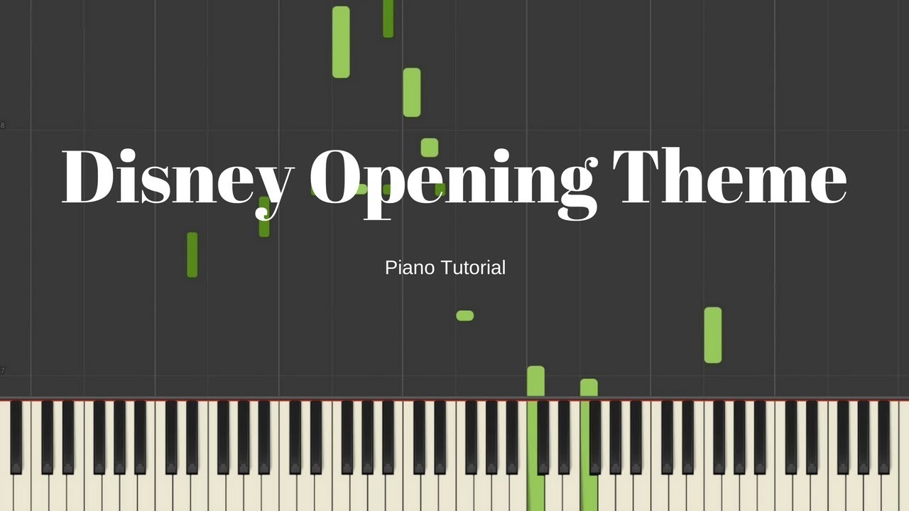 Disney Opening Theme Tutorial [Synthesia] - YouTube
