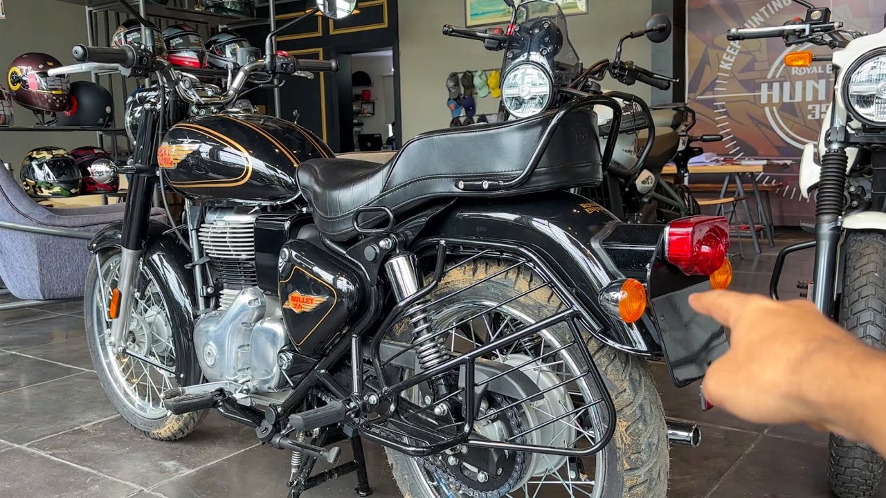 2025 All New Royal Enfield Bullet 350 Standard Battalion Black BS7 Full ...