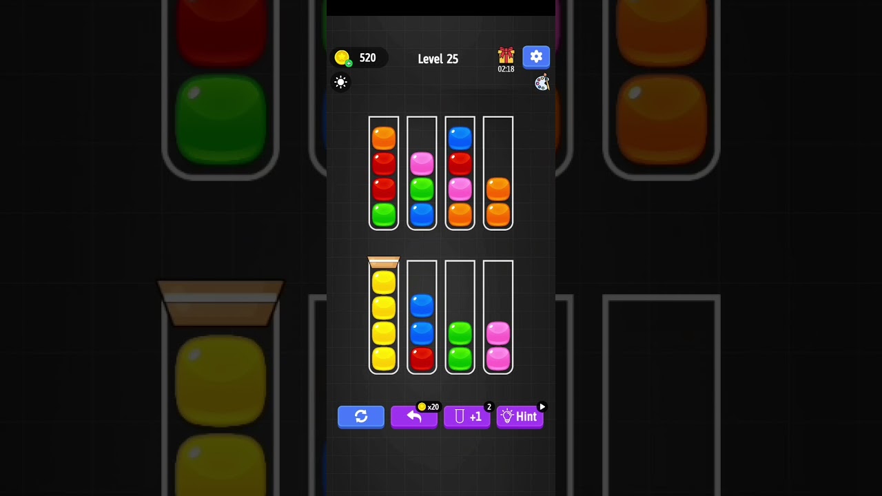 Block Sort Puzzle Level 25 Walkthrough Solution iOS/Android - YouTube
