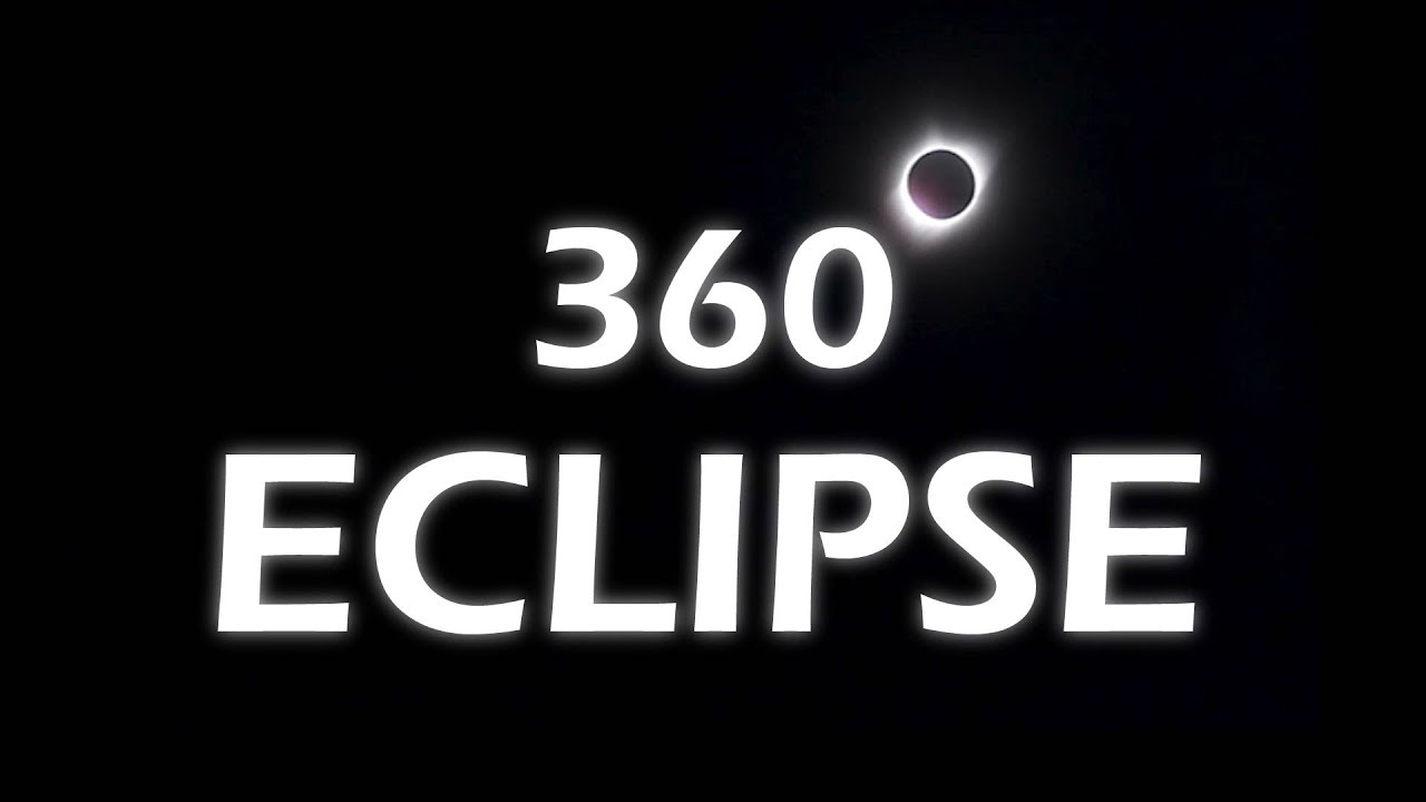 360 View of a solar eclipse - YouTube