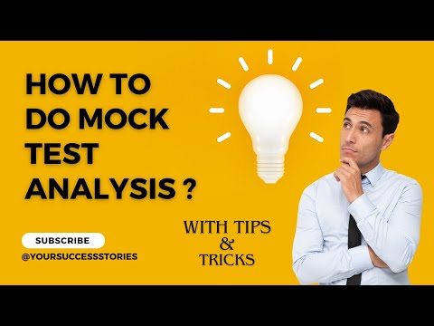 HOW TO DO MOCK TEST ANALYSIS |BANK EXAMS| |SBI JA| - YouTube