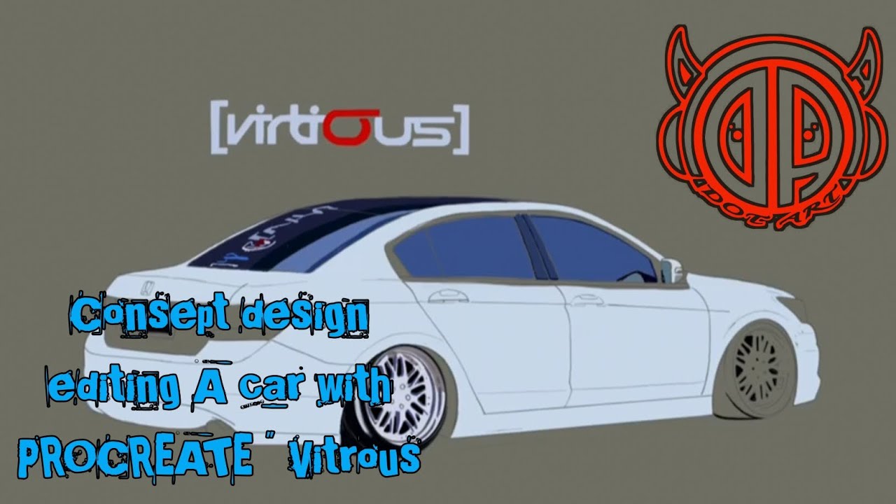 Tutorial Concept design PROCREATE a car Virtious | Pro Create For ...