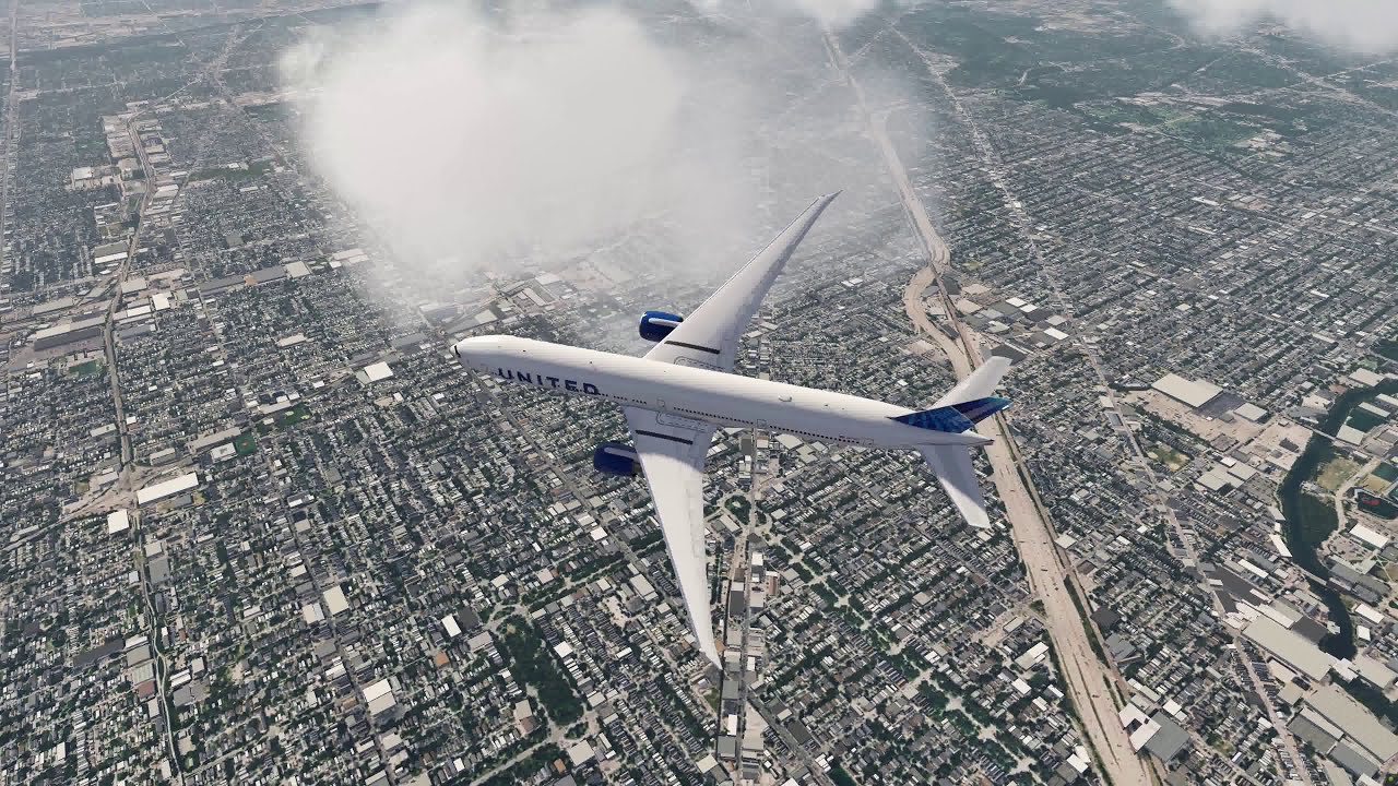 United 777-300 Crashes at Meigs Field Chicago - YouTube