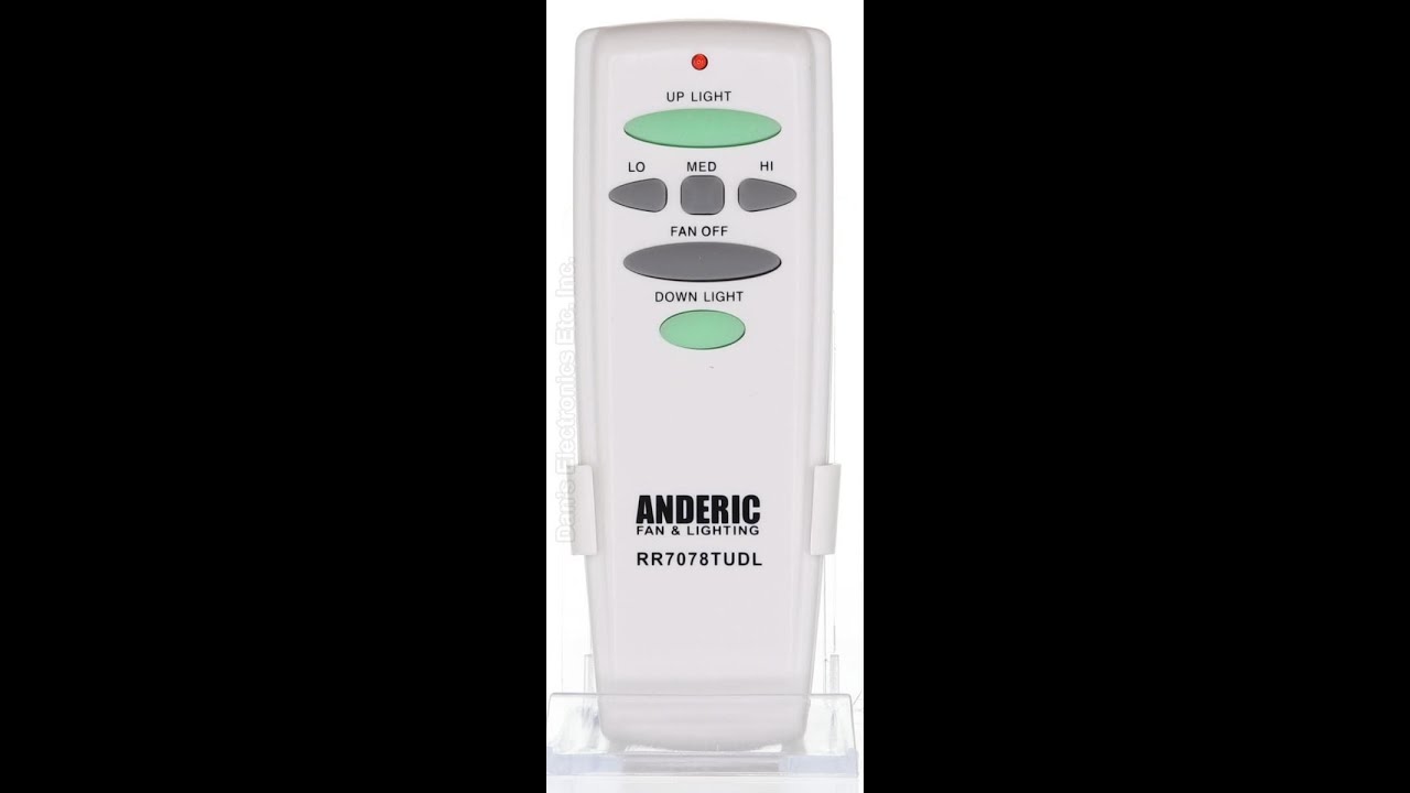 ANDERIC RR7078TUDL Ceiling Fan Remote Control CHQ7078T UC7078T Fan-HD ...
