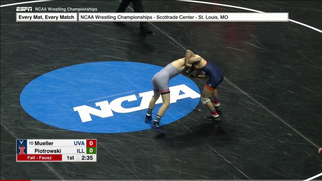 2017 NCAA Wrestling 125lbs: Jack Mueller (Virginia) vs Travis ...