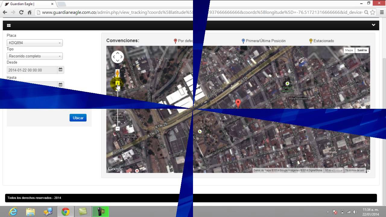 Rastreo satelital GPS guardian eagle colombia - YouTube