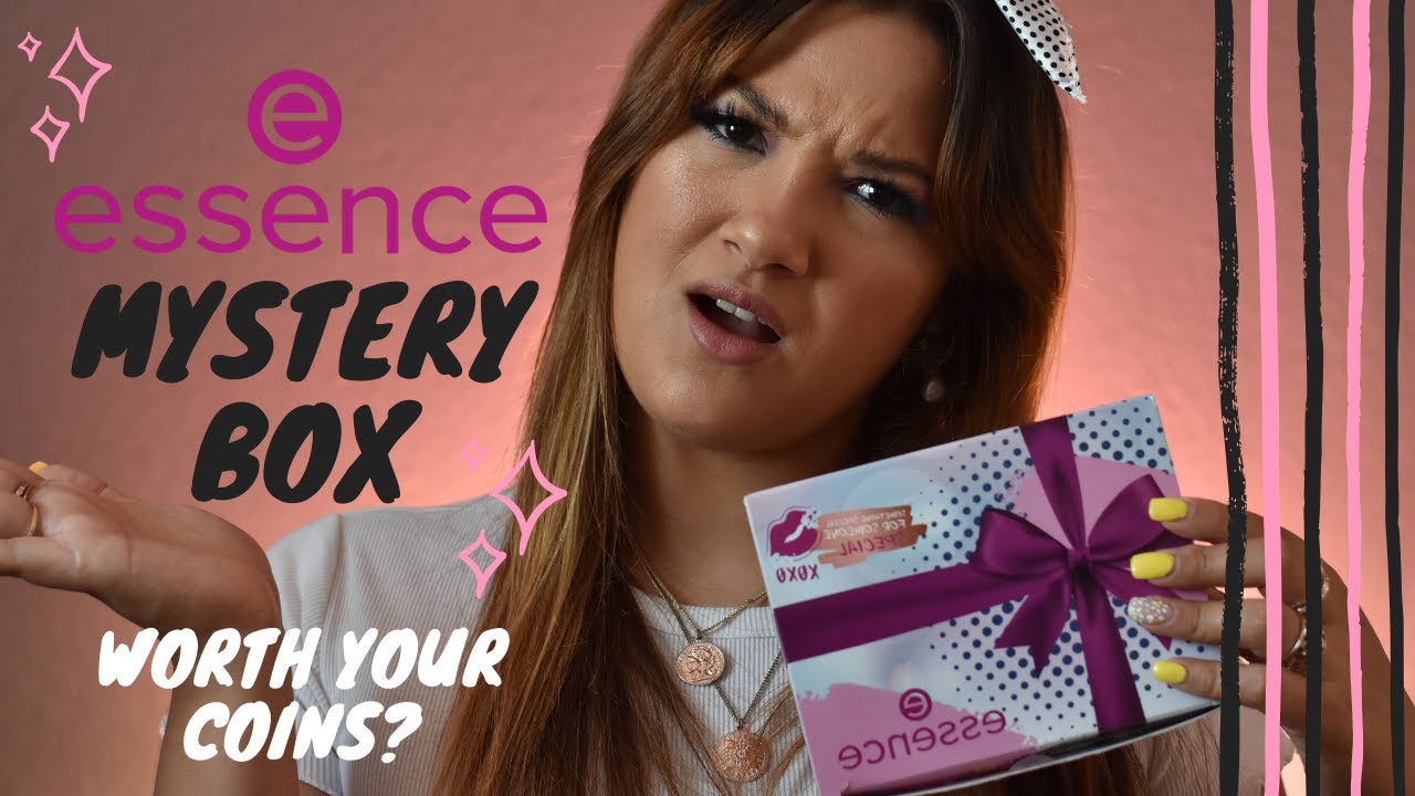 UNBOXING THE 10 PIECE ESSENCE MYSTERY BOX & DOING MY MAKEUP WITH WHAT I ...