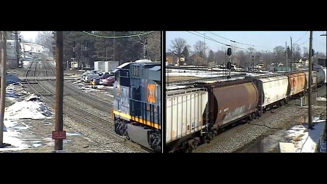 Railstream Railcam Series #5- Fostoria, OH (3/7/2014) - YouTube