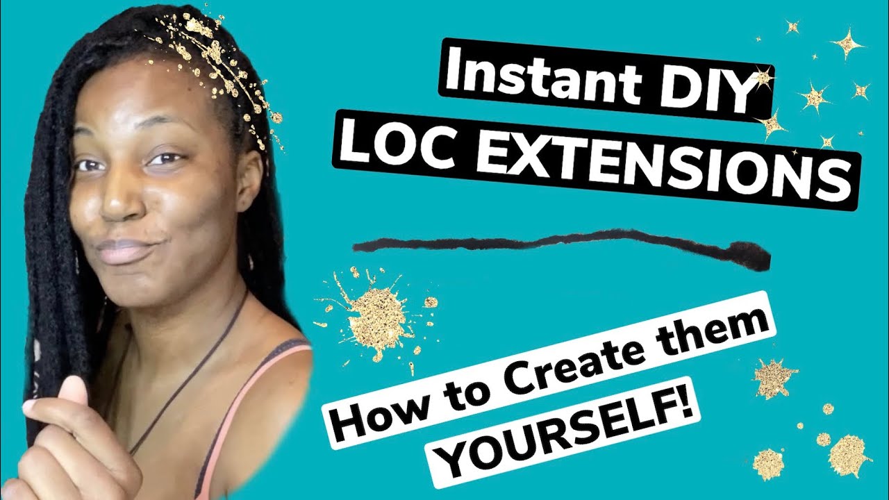 DIY Locs | Instant locs |Afro Kinky Bulk hair - YouTube