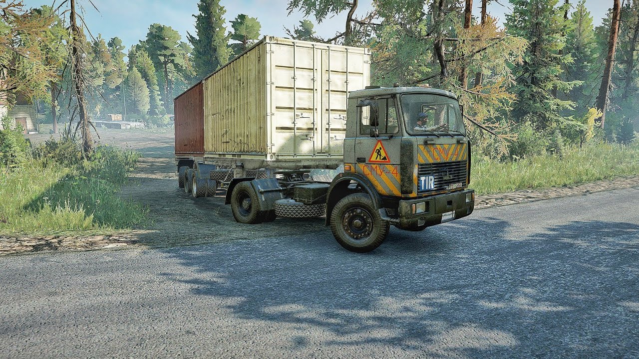 Container Overloading Transport In SnowRunner | Snowrunner Gameplay ...