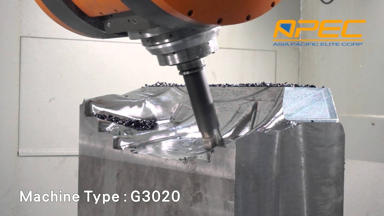 Tire mold, High speed cutting by G3020 , 5 axis gantry machining center ...