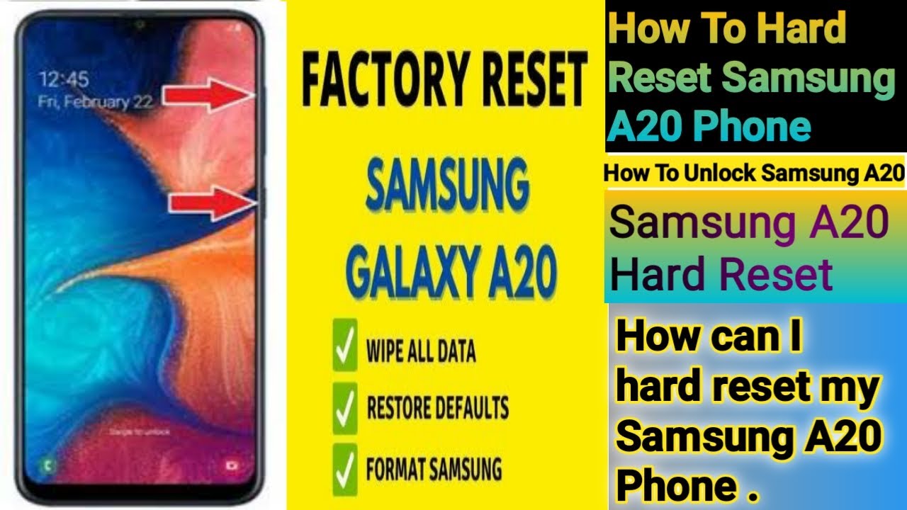 How To Hard Reset Samsung Galaxy A20 Factory Reset And Erase Factor how-to-hard-reset-samsung-galaxy-a20-factory-reset-and-erase-factor