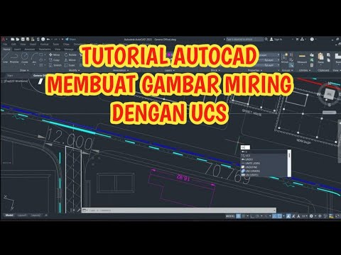 Tutorial Autocad Cara Menggambar Object Miring Dengan Rotate UCS # ...