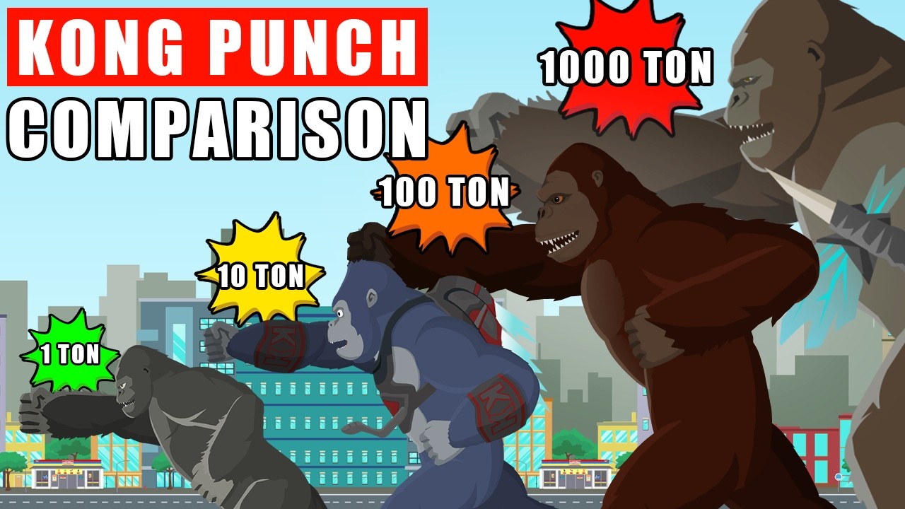 Kong Punch Power Comparison - YouTube