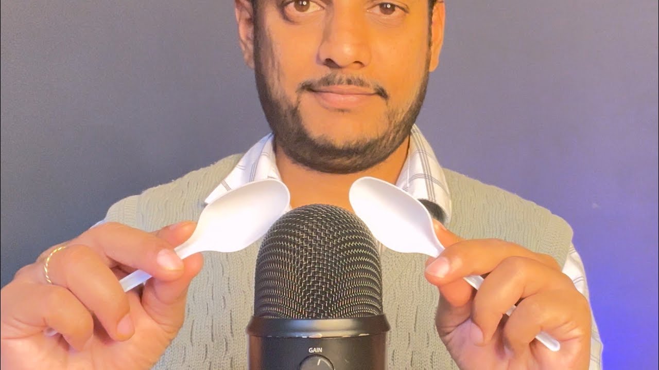 ASMR Mic Sounds With Spoons and Scratching ( No Talking) - YouTube