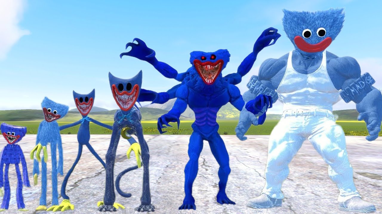 ALL HUGGY WUGGY POPPY PLAYTIME CHAPTER 3 SIZE COMPARISON In Garry's Mod ...