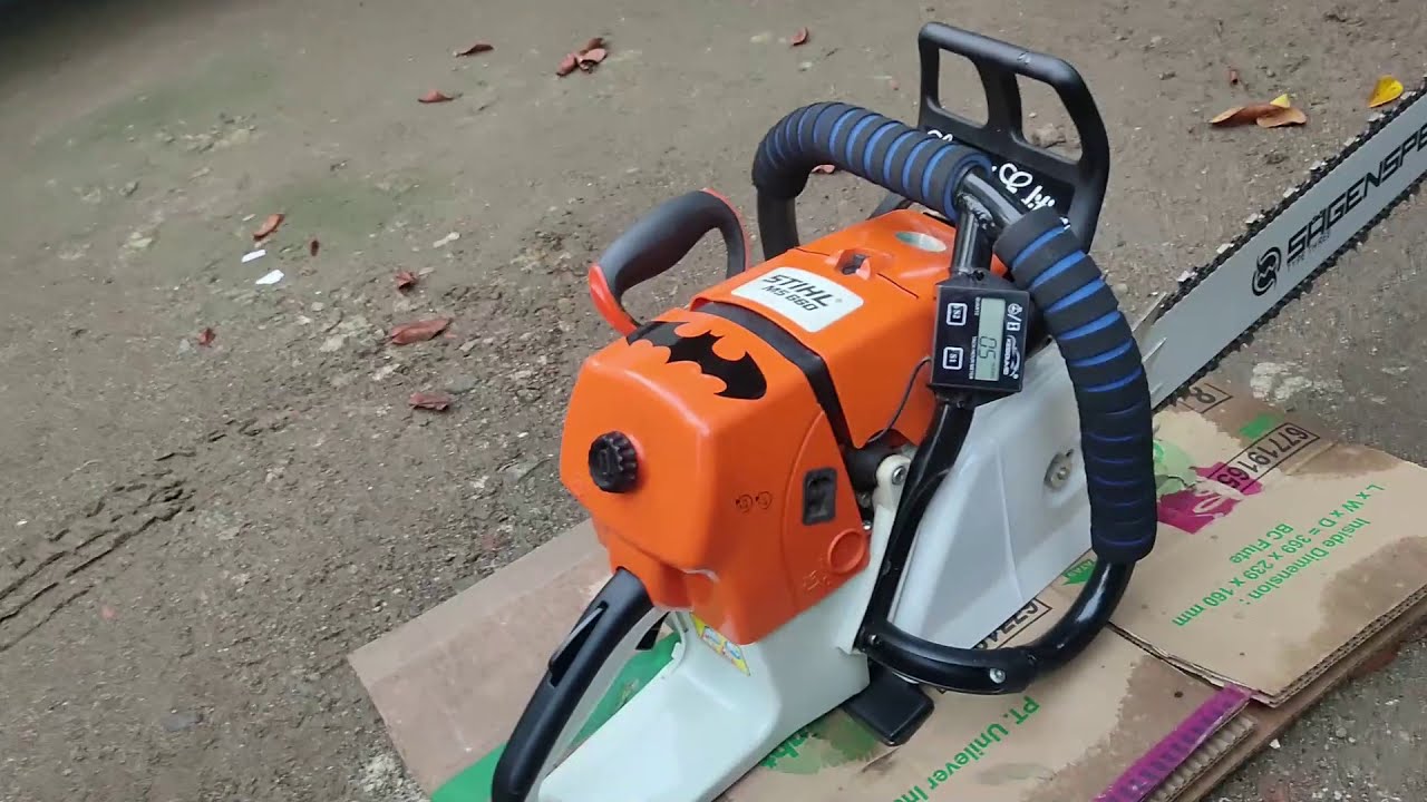 STIHL MS 660 Edisi terakhir - setting karbu - YouTube