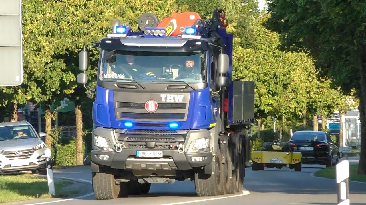 Allrad WLF Tatra 8x8 THW Markt Schwaben [TATRA WLF THW] - YouTube