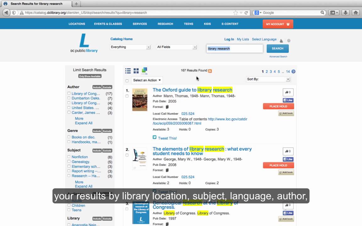 How to Search the Catalog - YouTube