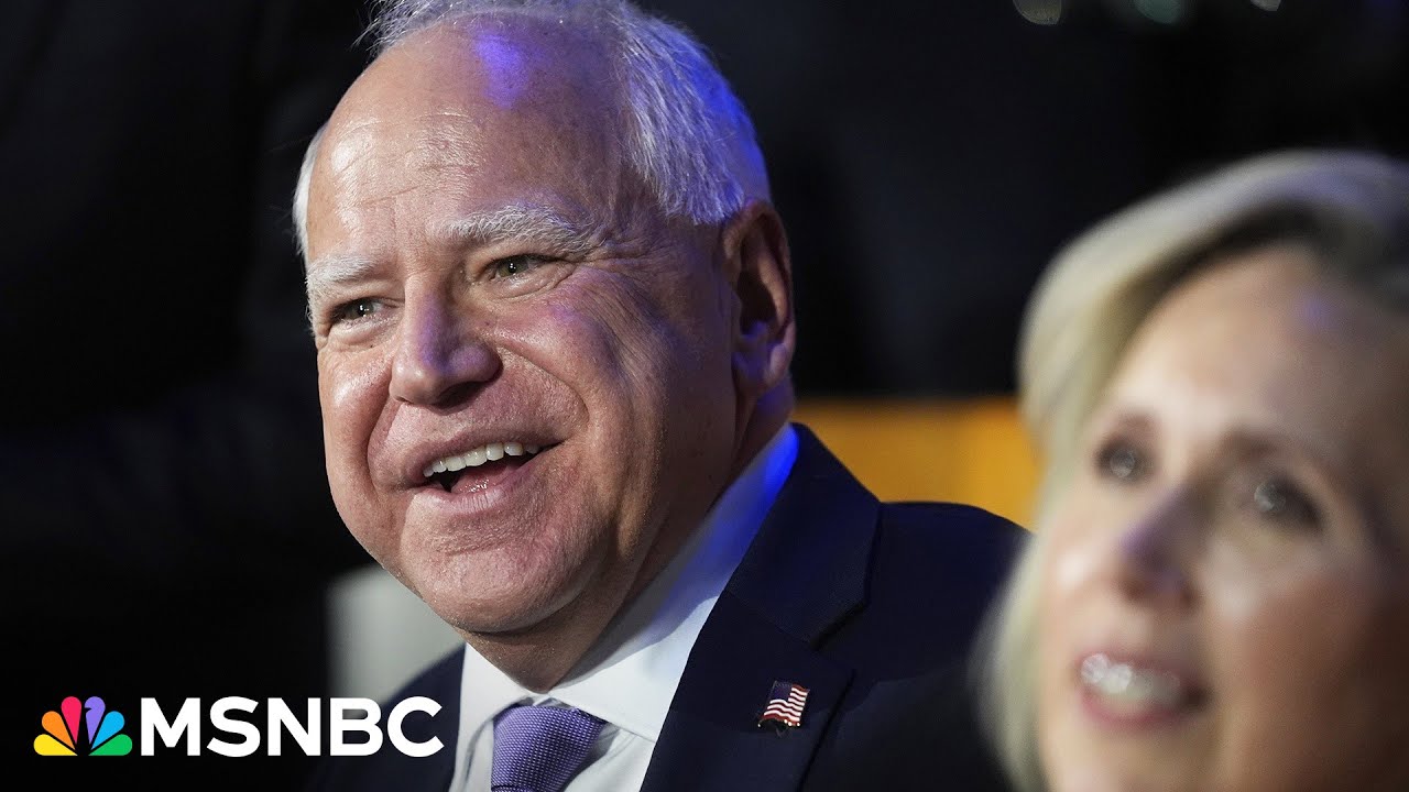 Watch: Tim Walz gets candid at the DNC in surprise MSNBC interview ...