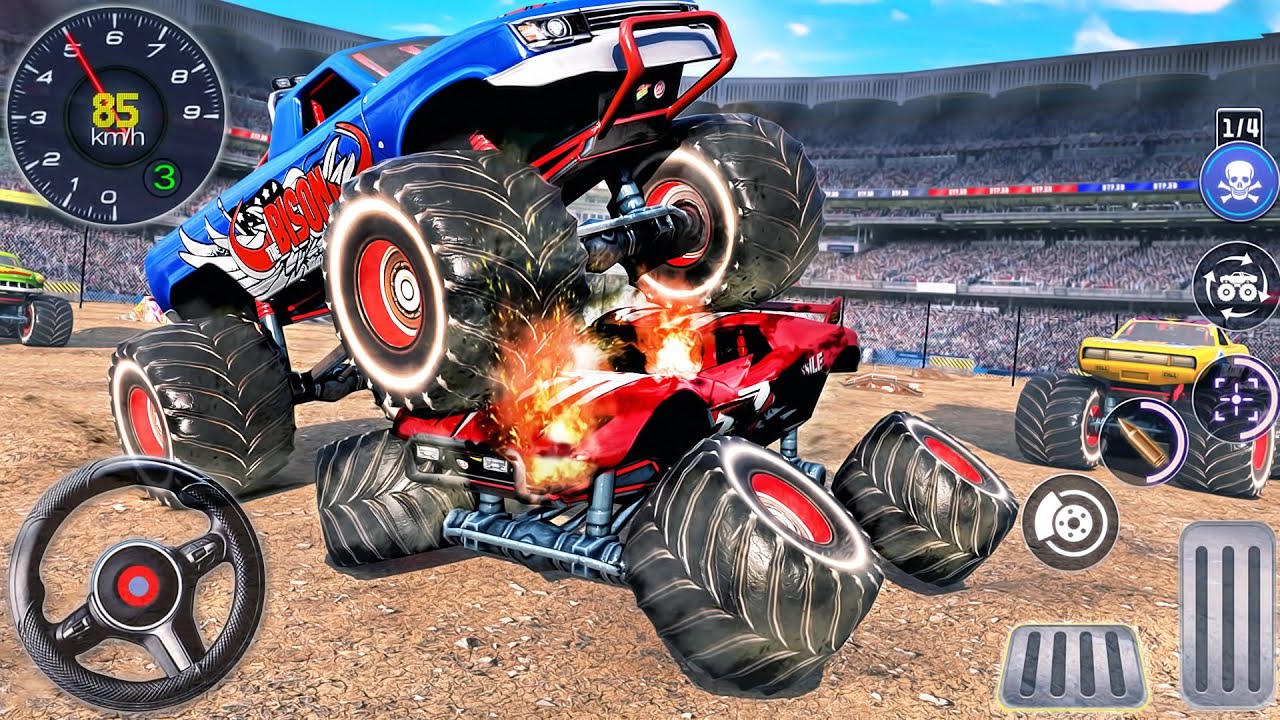 Monster Truck Real Derby Simulator - Extreme Crash Car Racing 3D ...