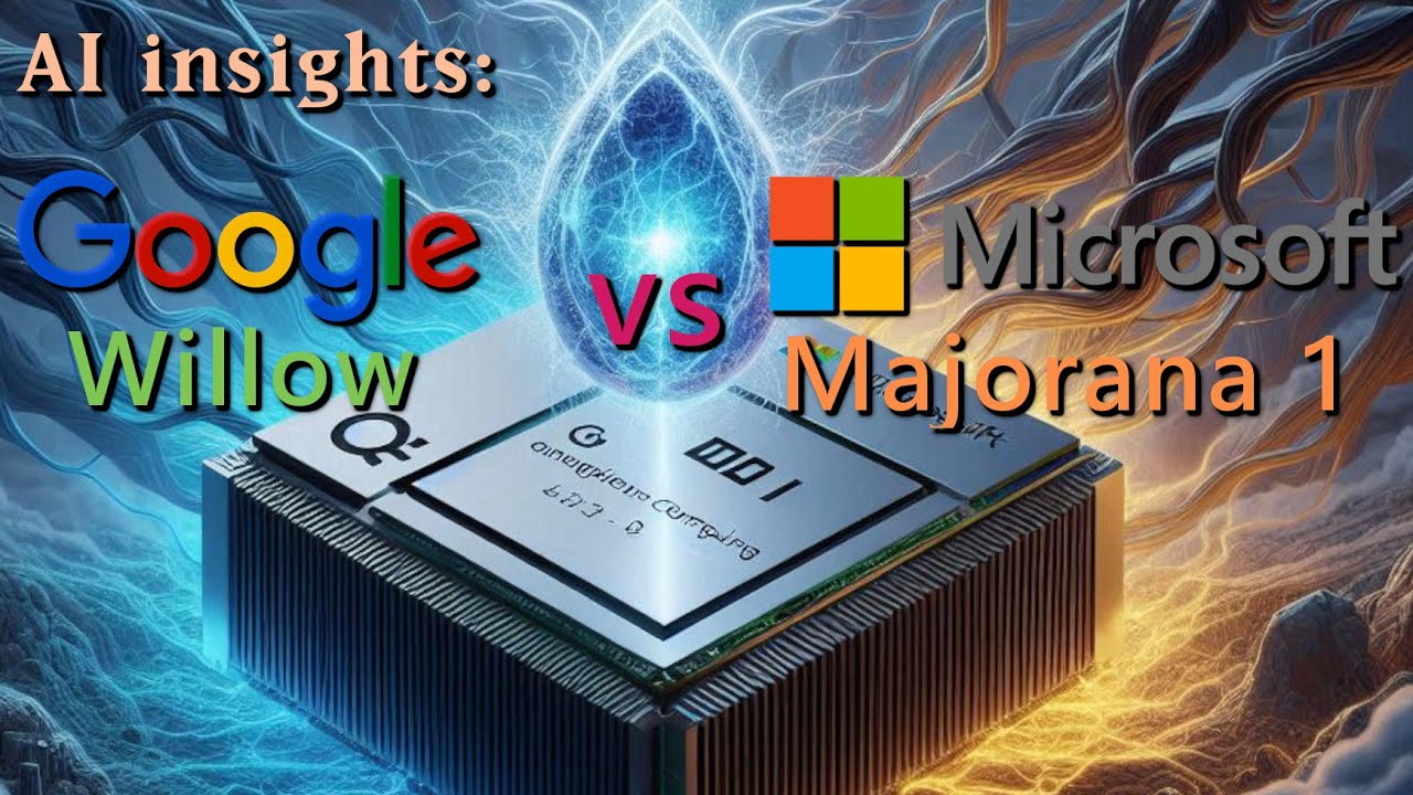 Quantum Computation Chips : Google's Willow vs Microsoft's Majorana 1 ...
