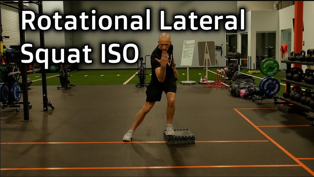 Rotational Lateral Squat ISO - YouTube