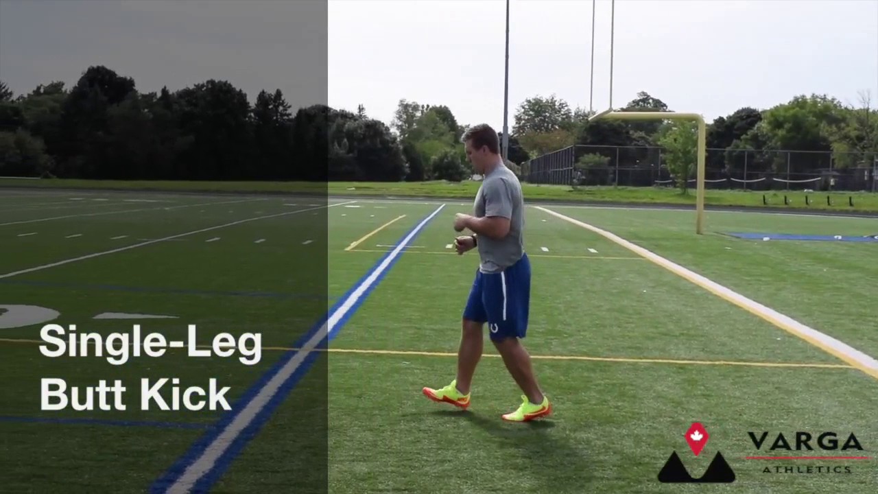 Single-Leg Butt Kick - YouTube
