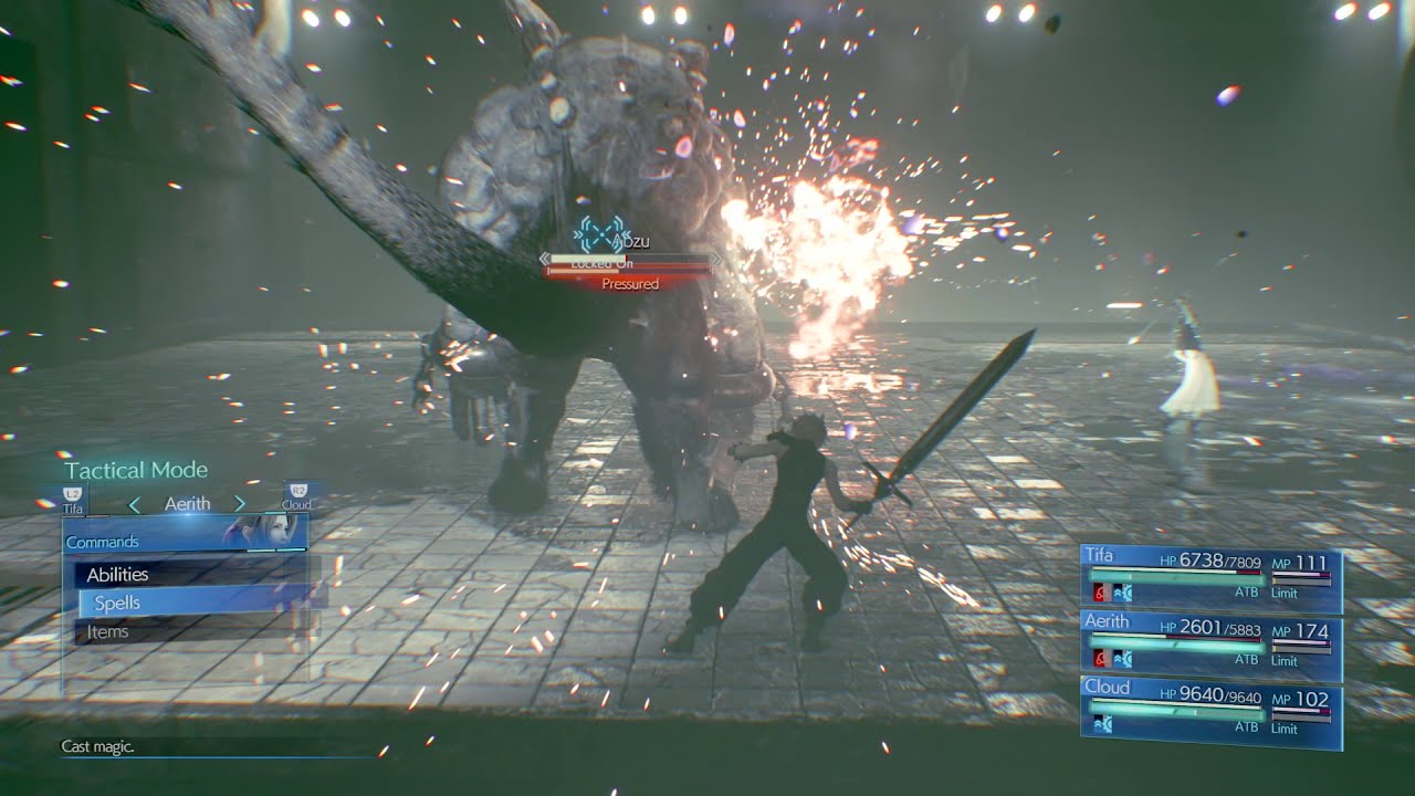 Final Fantasy VII Remake - Chapter 10 Abzu Boss Battle (Hard Mode ...