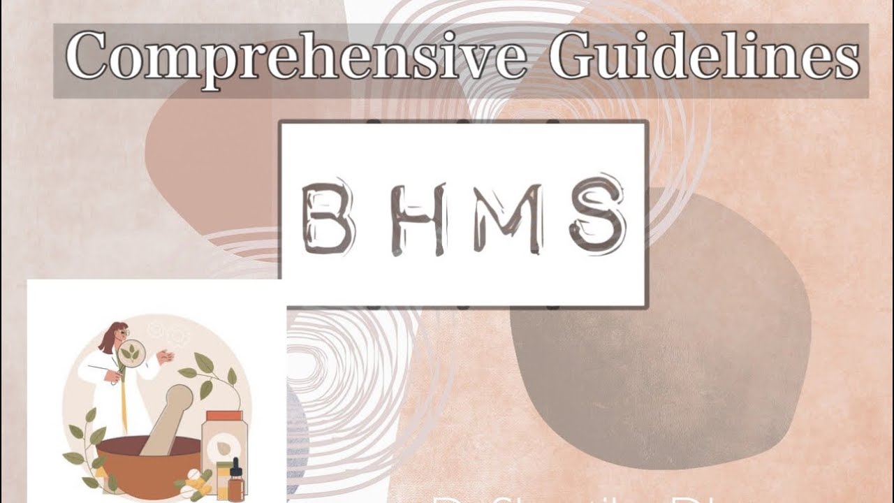 BHMS- Comprehensive Guidelines - All the latest updates included - YouTube