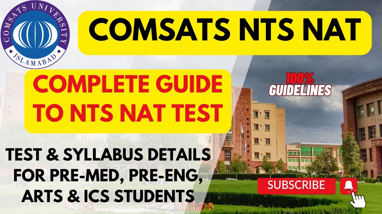 Complete Guide to COMSATS NTS NAT Test : Types, Syllabus and Paper ...