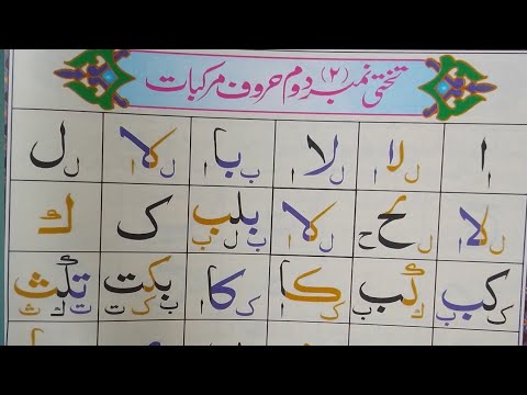 Noorania Al Qaida | Lesson 02 With Arabic | Part 2 qaida - YouTube