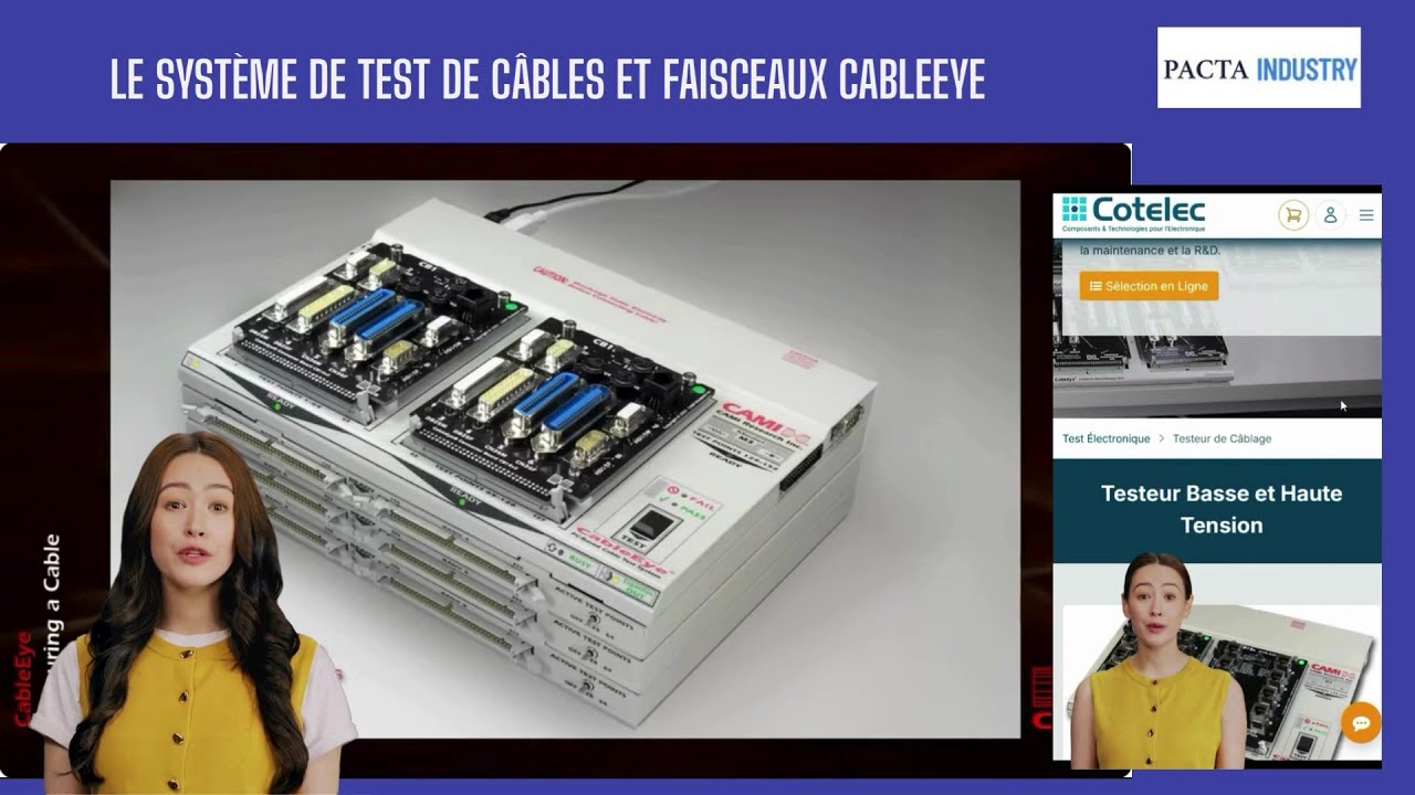 le système de test de câbles et faisceaux CableEye - YouTube