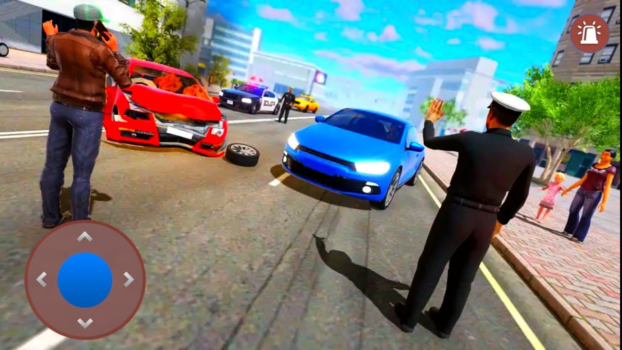 Patrol Police Job Simulator - Drive Police Car Around Town - Cop Games - Andro Kids - YouTube