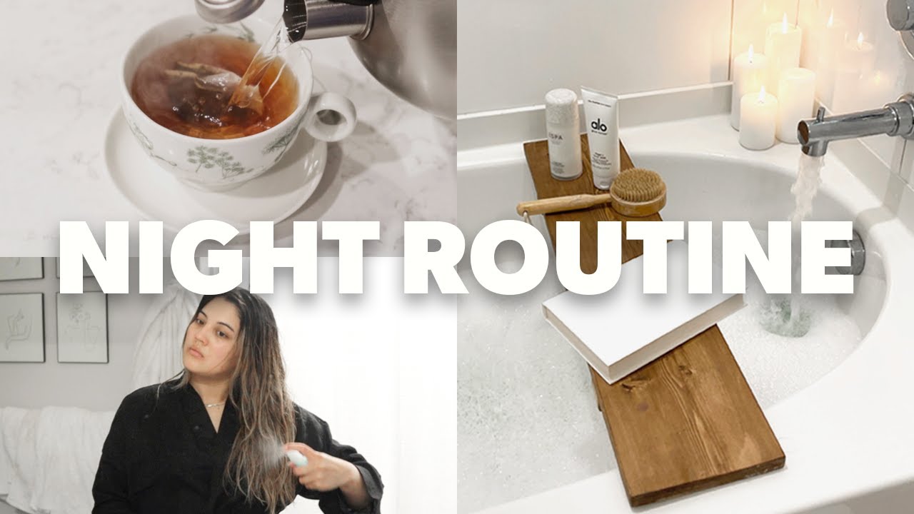 Calm Night Routine | aesthetic, relaxing self-care evening routine 2021 ...
