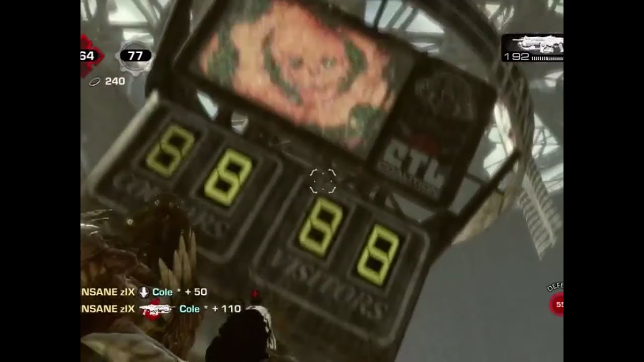 GEARS OF WAR 3 TRUCO EN EL MAPA TRASHBALL - YouTube