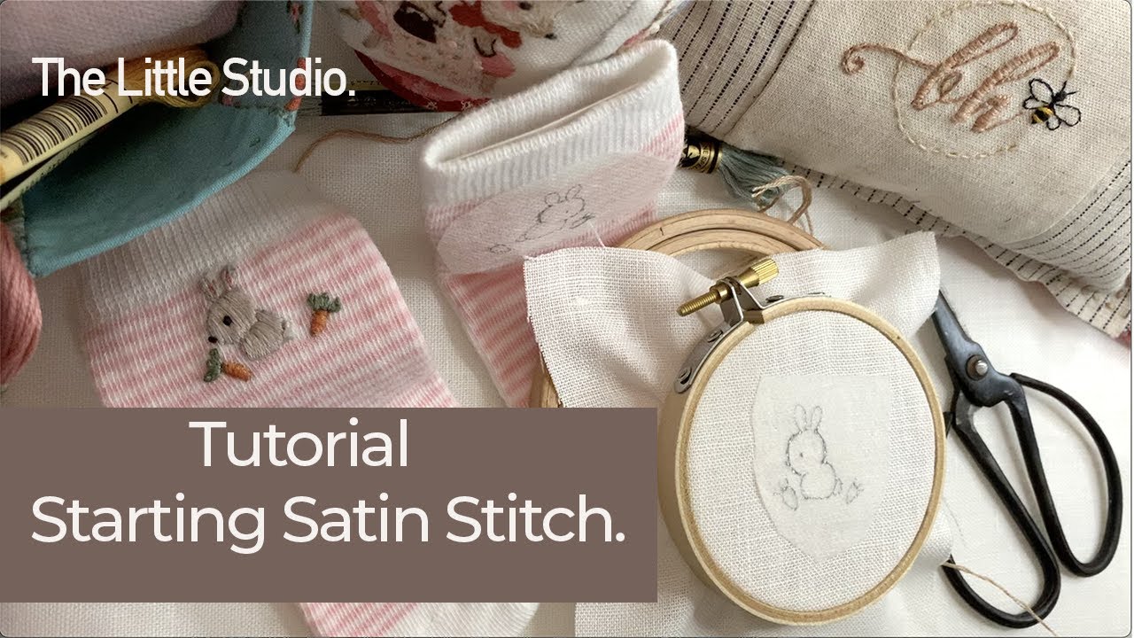 Satin Stitched Bunny 1 - YouTube