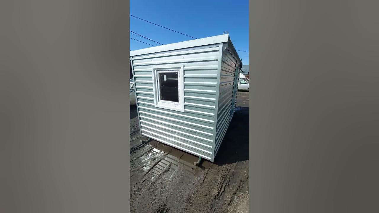 Строительная бытовка. стоимость 190 т.р. под ключ. - YouTube