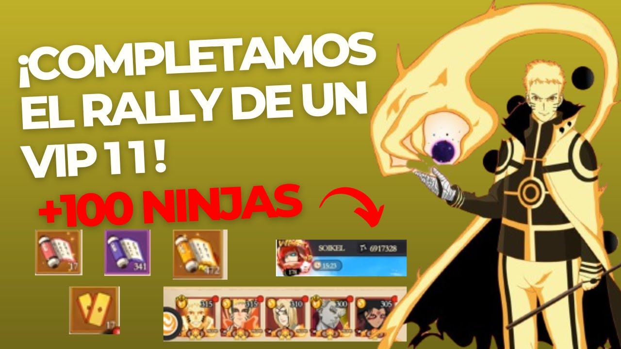 ¡ MEGA APERTURA DE NINJAS! Rally Ninja Completo de un VIP11 y Naruto SP ...