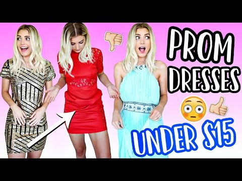 Trying on PROM DRESSES UNDER $15 From EBAY! | Aspyn Ovard