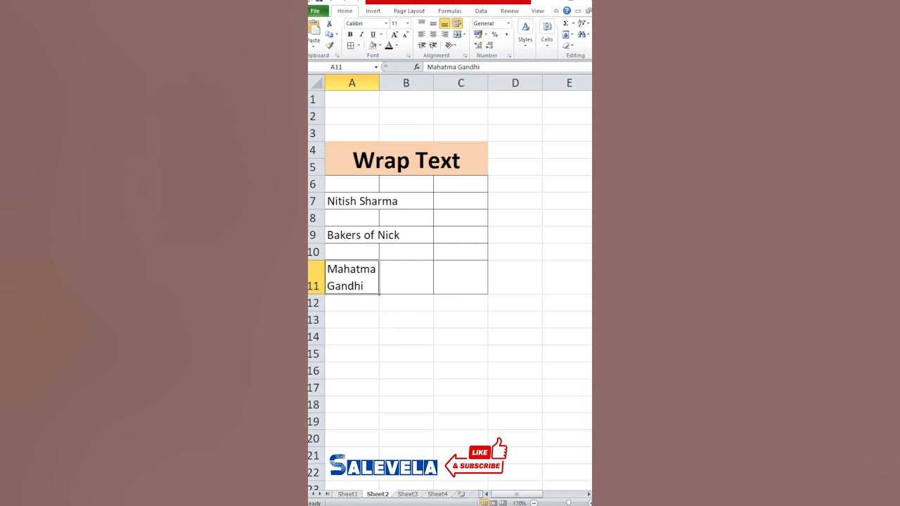 Shortcut key for wrap text in Excel - YouTube